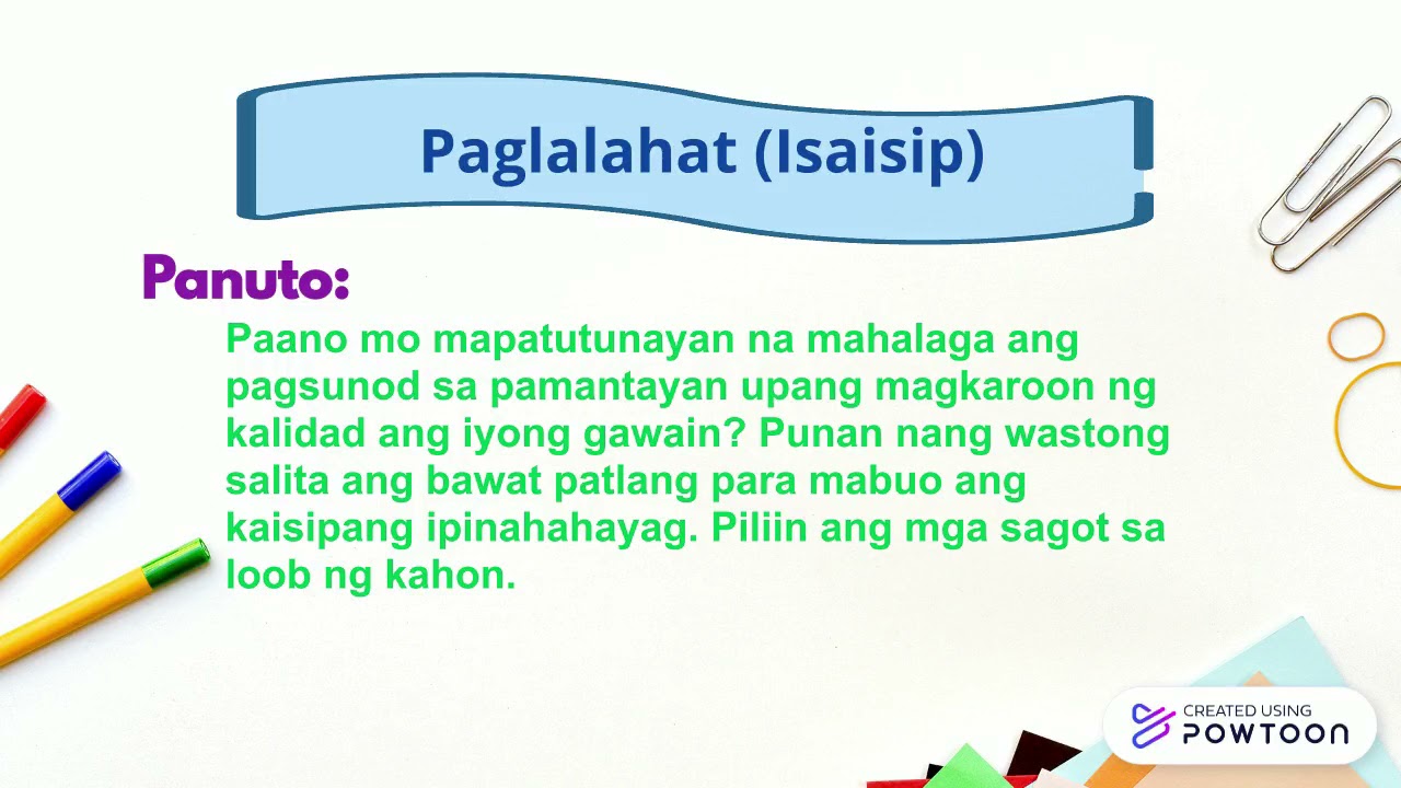 Paglalahat (Isaisip) Final - YouTube