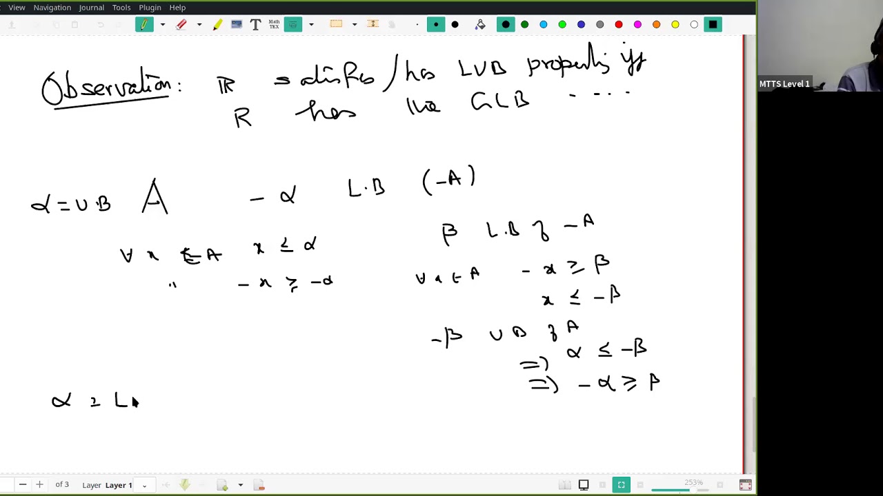 Real Numbers: Lecture 4 (LUB Property) - YouTube