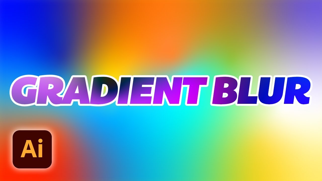 Create A Gradient Blur Background In Illustrator CC - YouTube