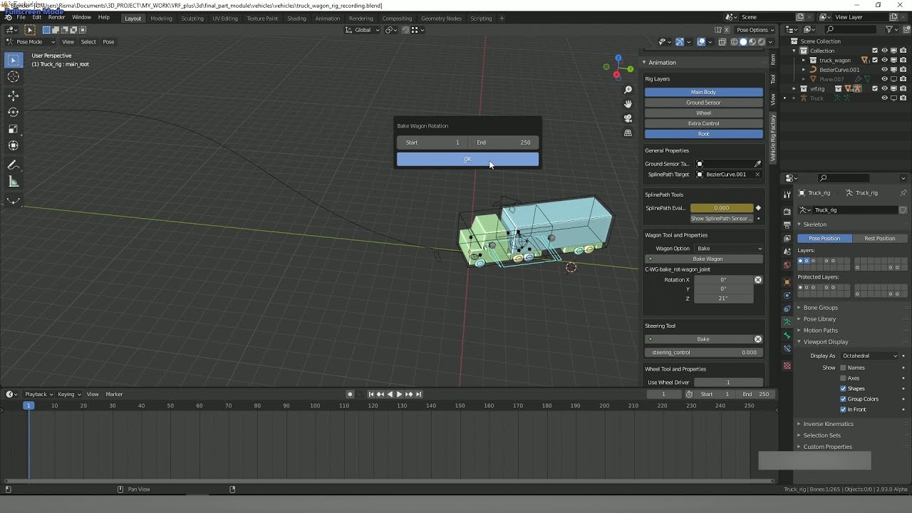 How Automatically Bake A Truck Wagon| VRF Plus | Blender Addon ...