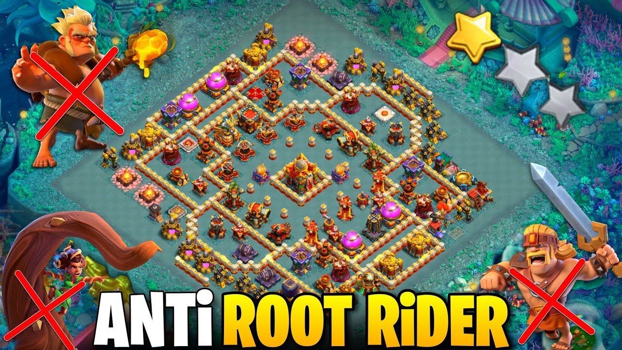 ANTI ROOT RIDER TH16 ANTI 2 STAR BASE LINK TH16 PUSH / WAR CWL BASE ...
