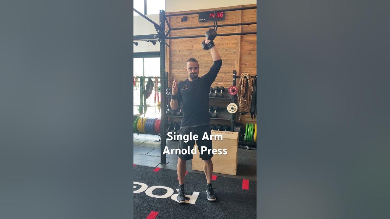 Single Arm Arnold Press - YouTube