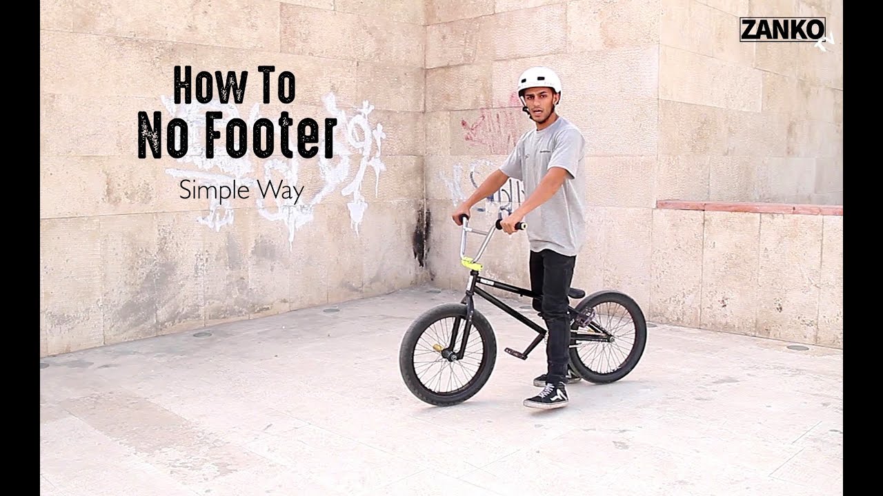 How To Do a No Footer on BMX ! Simple Way - YouTube