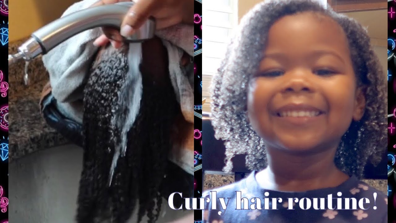 Kids Curly Hair Routine! - YouTube