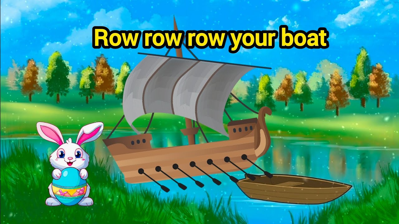 Row row row your boat | Kids rhymes - YouTube