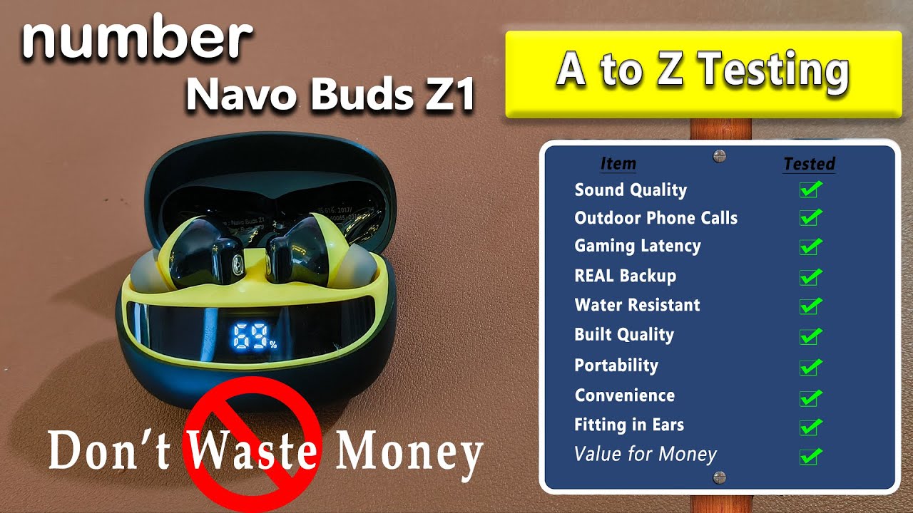 Number Navo Buds Z1 35ms Gaming 👉But Check My TEST Reports🚫 Don't Waste ...