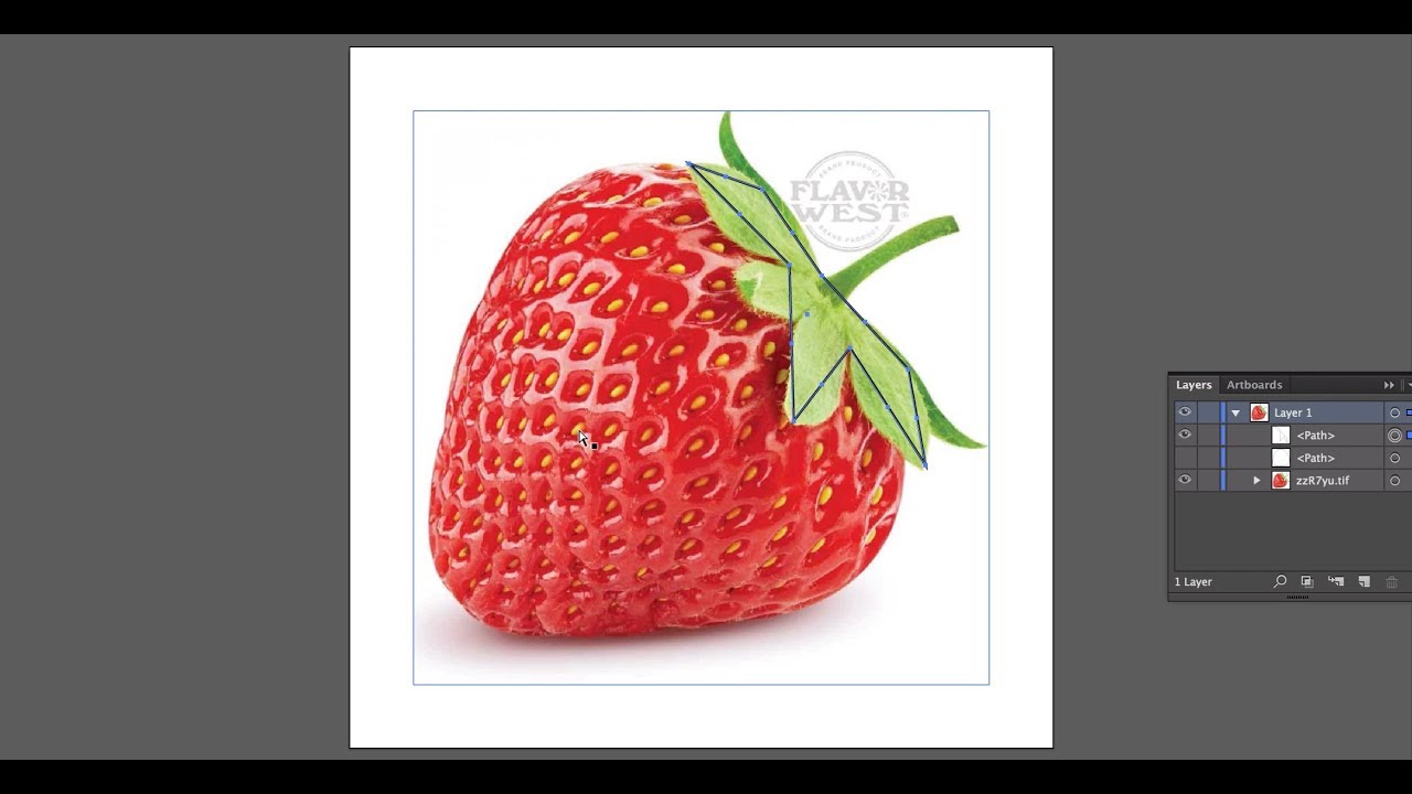 How to create a vector drawing of a strawberry using Adobe Illustrator ...