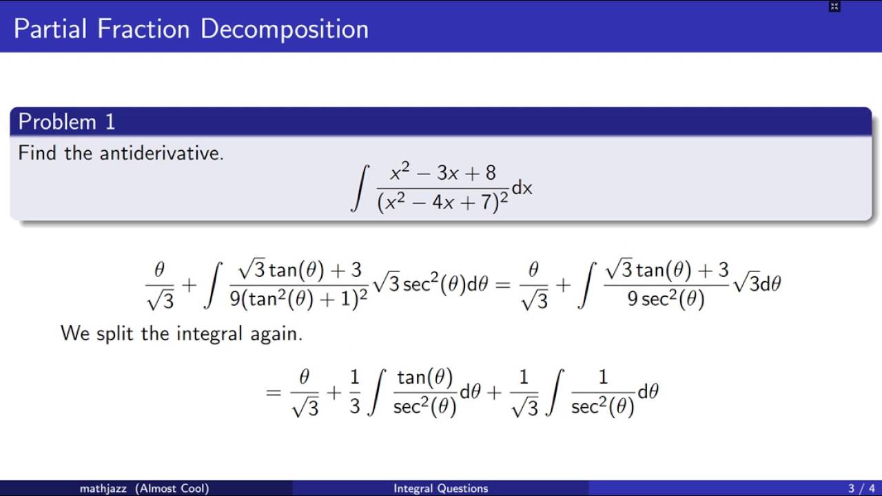 Partial Fraction Decomposition (Hard) - YouTube