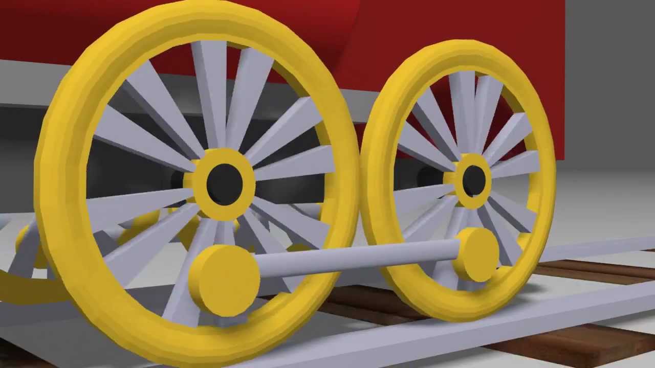 Toy Steam Train Animation - YouTube