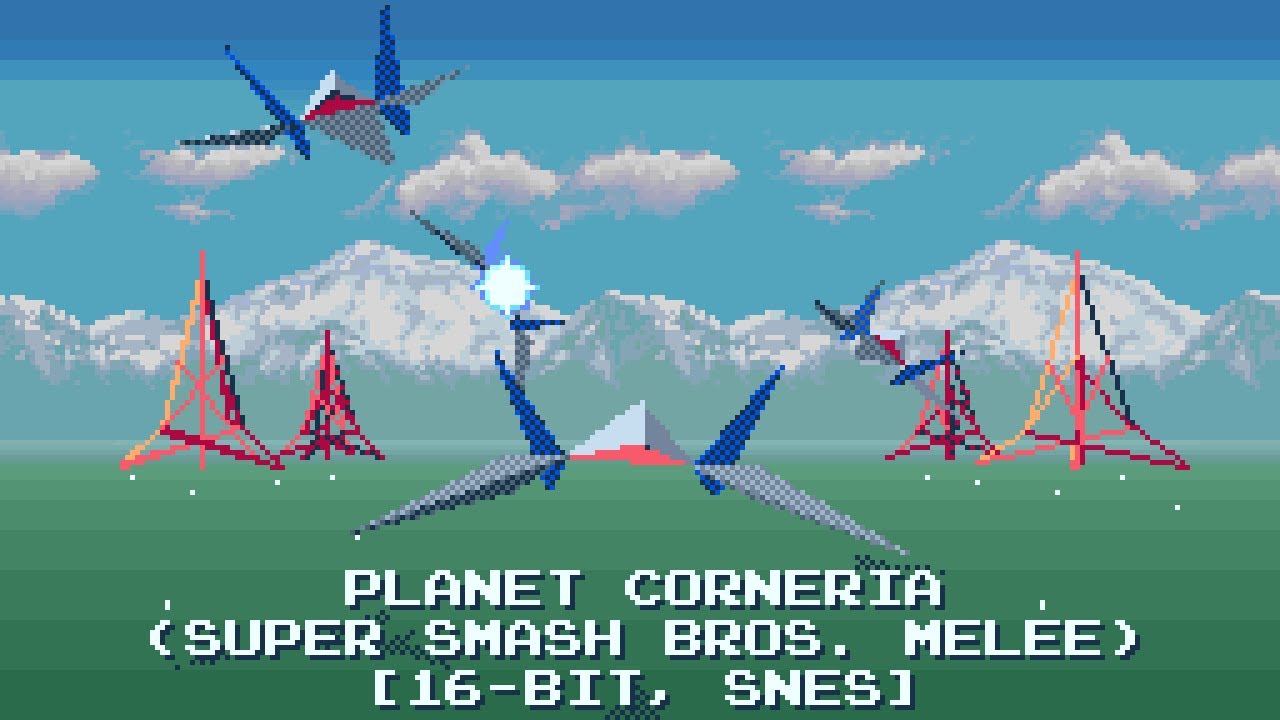 Corneria (Super Smash Bros. Melee) [16-bit, SNES] - YouTube