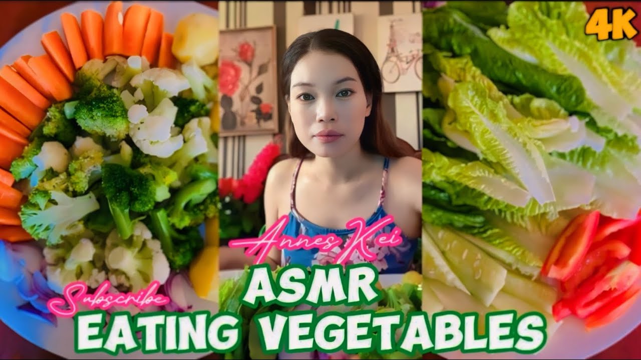 ASMR HEALTHY EATING VEGETABLES #mukbang #asmr - YouTube