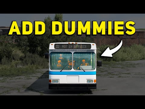 How to Add Dummies into Your Car or Busses! - BeamNG Drive Guide