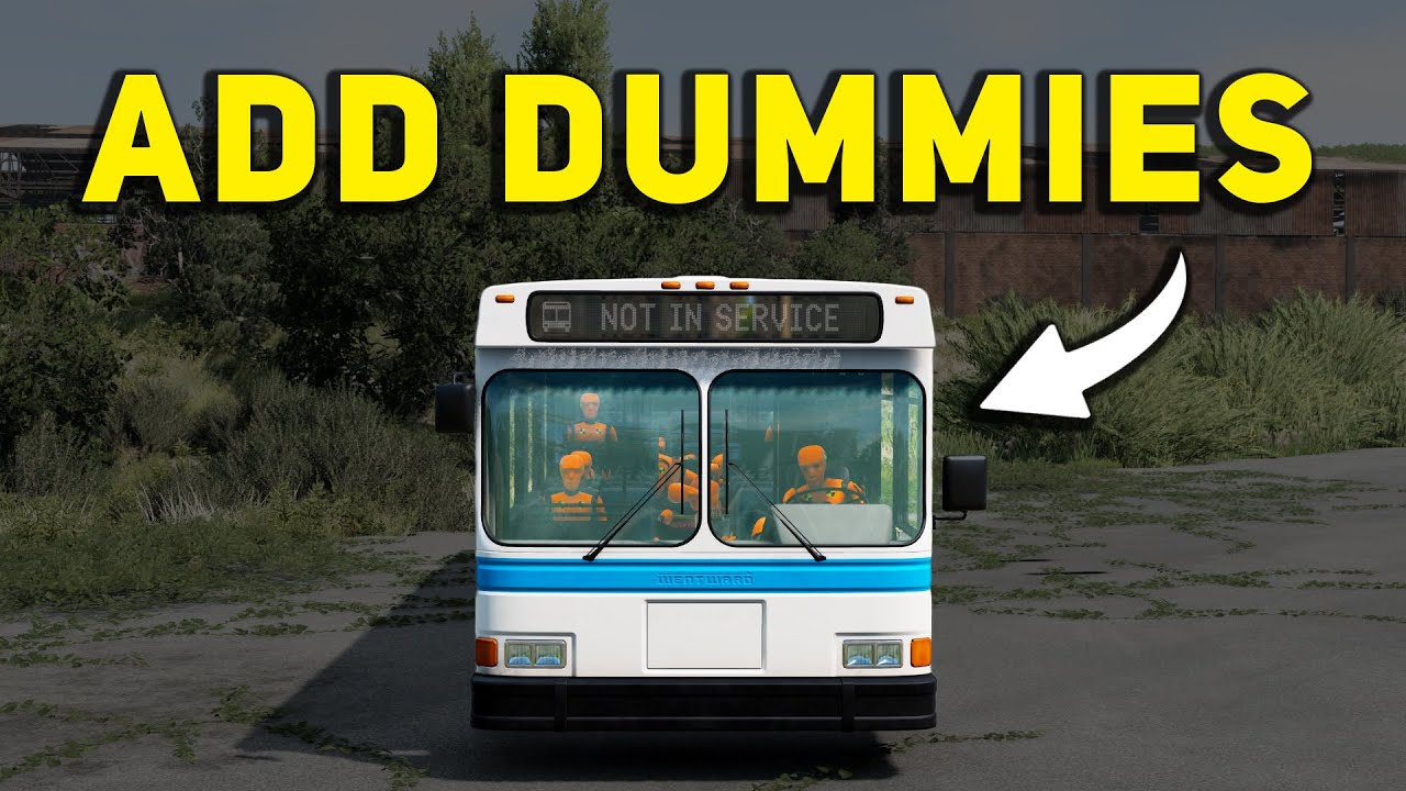 How to Add Dummies into Your Car or Busses! - BeamNG Drive Guide - YouTube