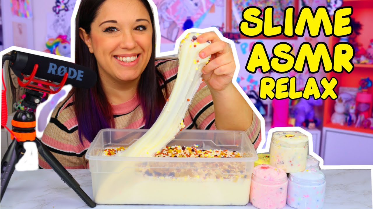 SLIME ASMR! SUONI SLIME RILASSANTI! (Satisfying Slime SOUND ASMR ...