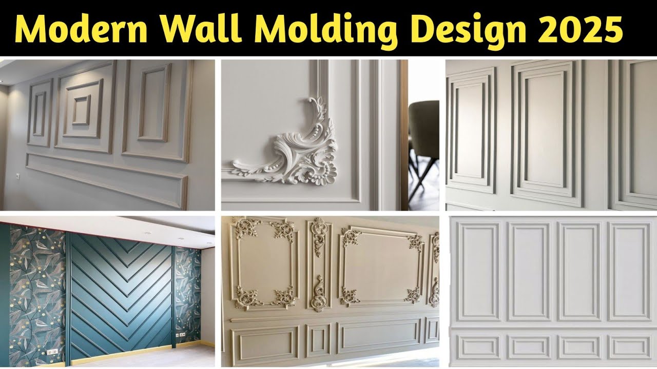 Modern Wall Molding Design 2025 || Molding Design || Wall Moulding || Wall Decoration Ideas ...