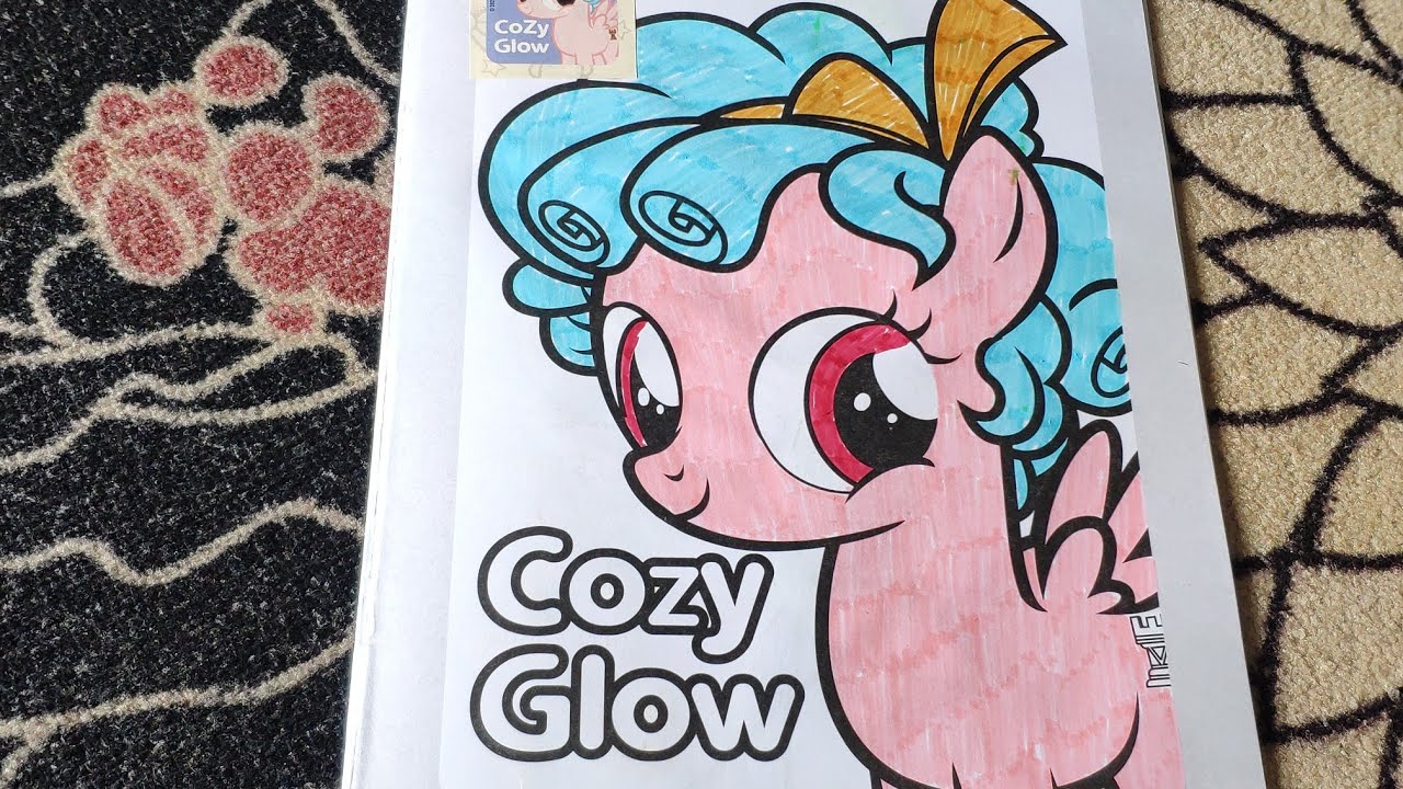 Coloring My Little Pony Cozy Glow 💗💙 - YouTube