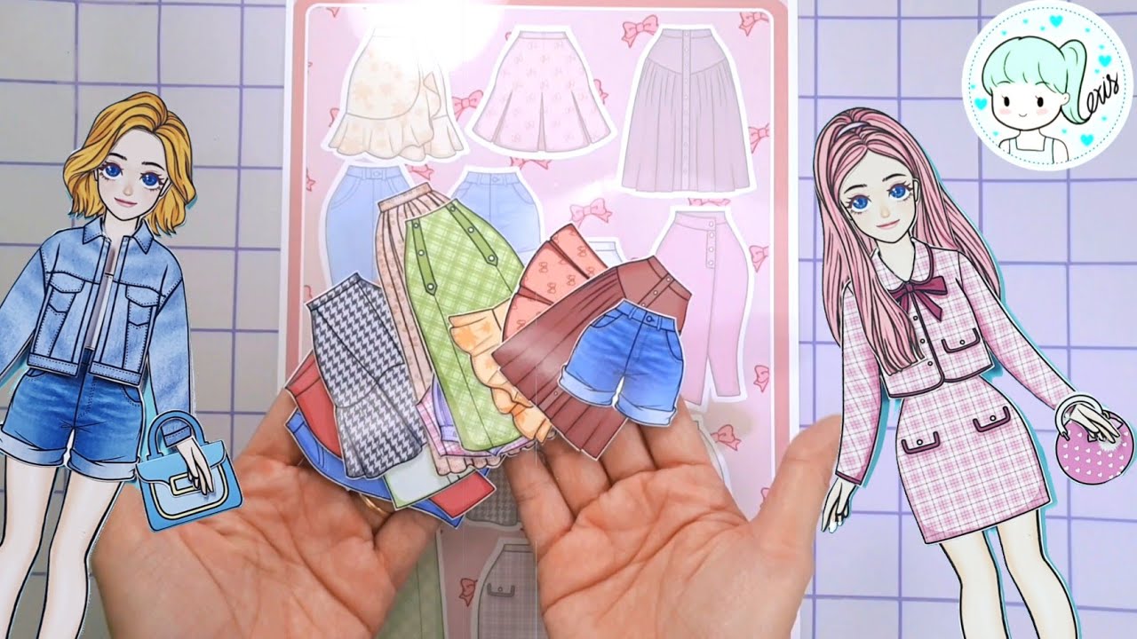 Trang phục búp bê giấy / Váy và Áo dài tay / Papercraft / Paperdoll ...