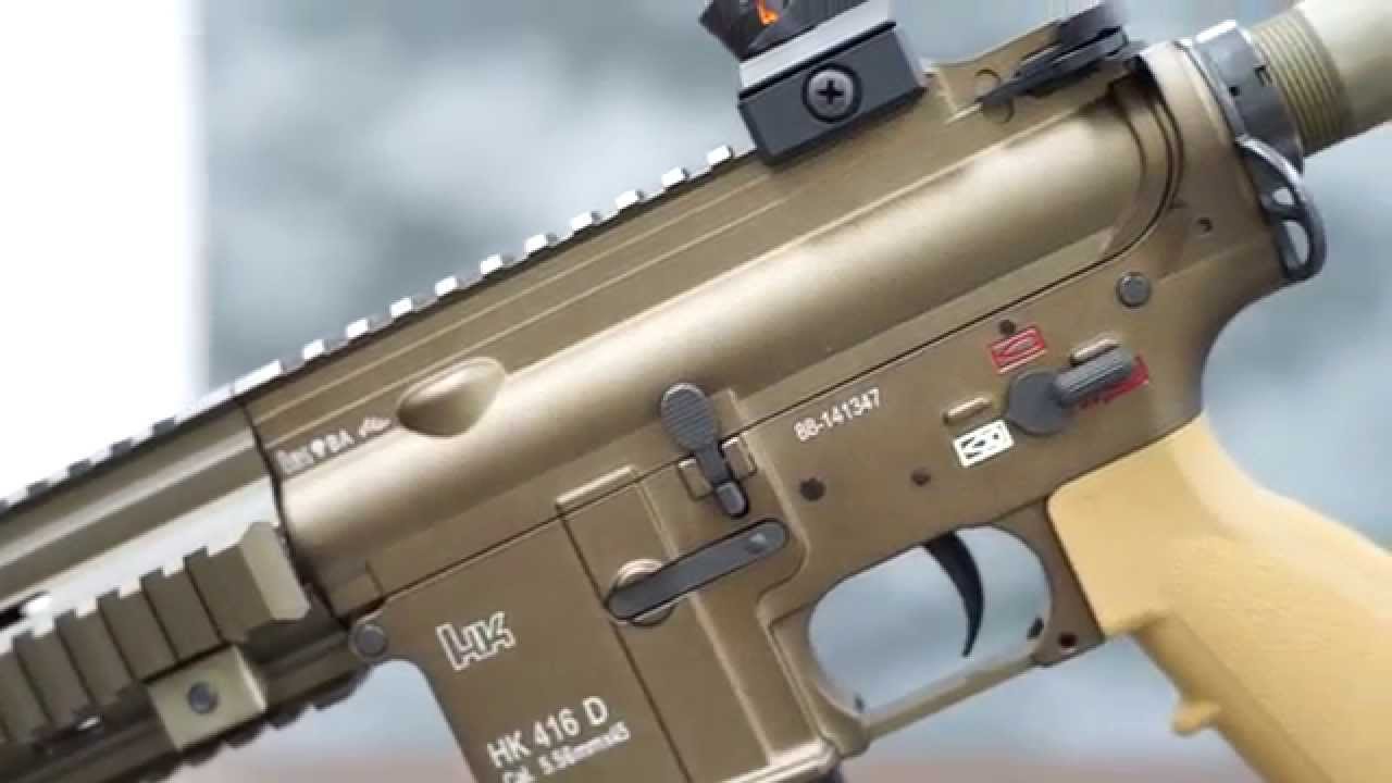 VFC HK416D TAN AEG ( ASIA EDITION ) - YouTube
