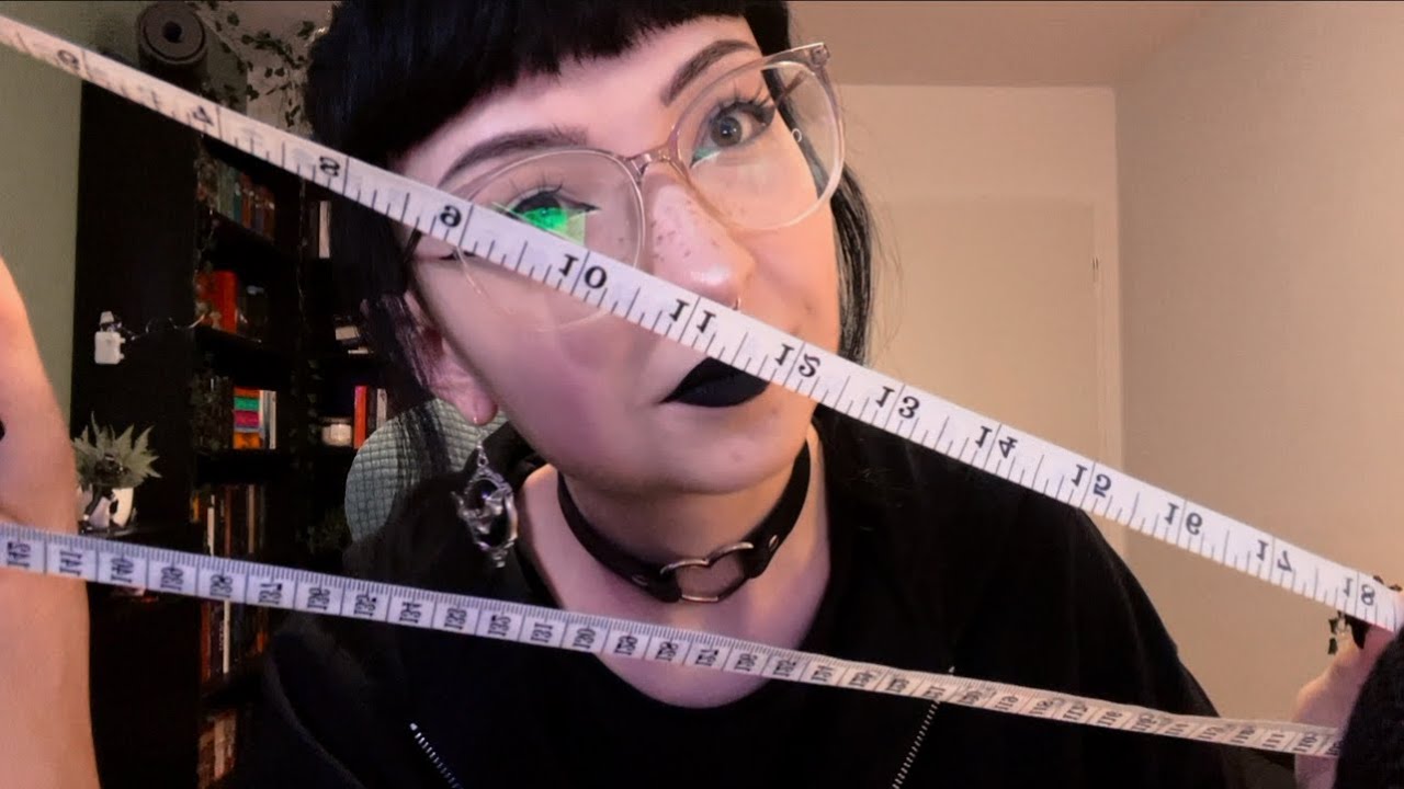 ASMR crazy girl measuring you for a secret „art project“ - YouTube