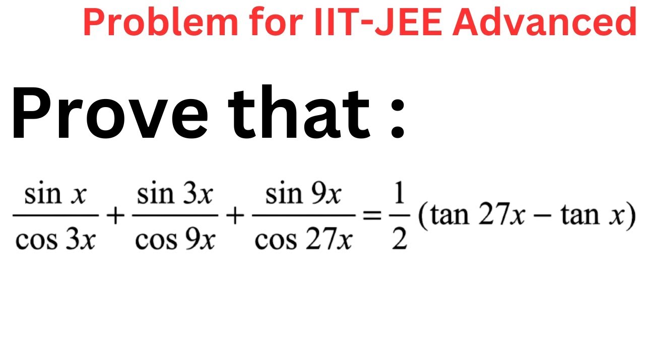 How to Prove The Ratio & Identities problem | TRIGONOMETRY BOOSTER ...