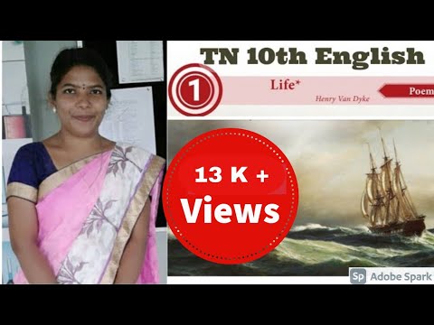 Life Poem by Henry Van Dyke Line by Line Explanation in Tamil / 10th ...