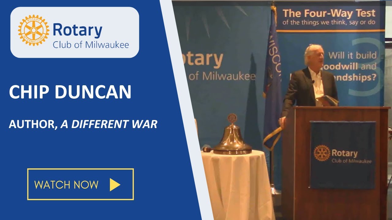 Tuesday Luncheon - Chip Duncan, Author of A Different War - YouTube