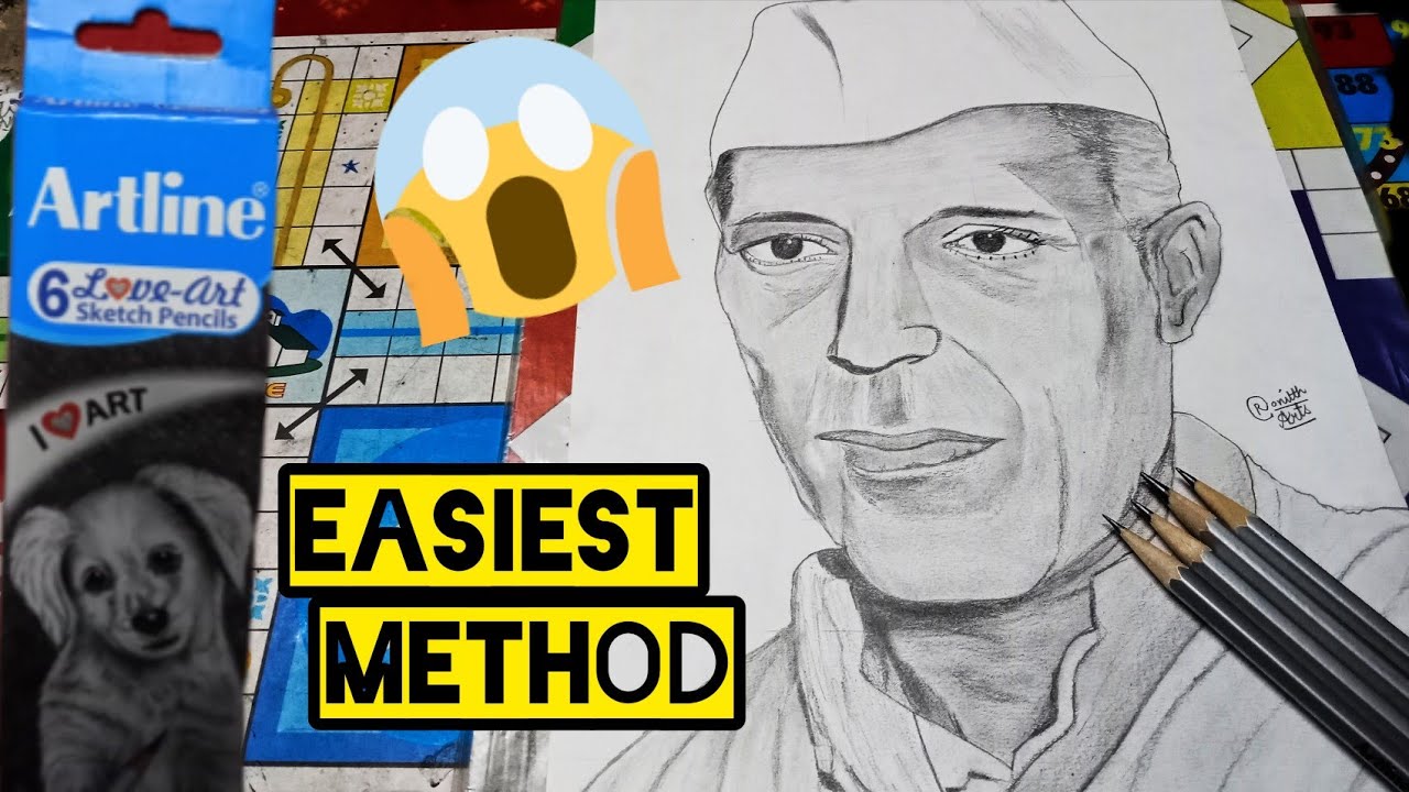 How to draw Children's Day Drawing | Sketch | 14 November Special - YouTube