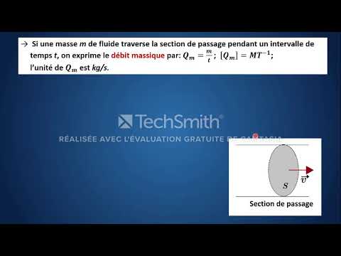 Débit massique et volumique