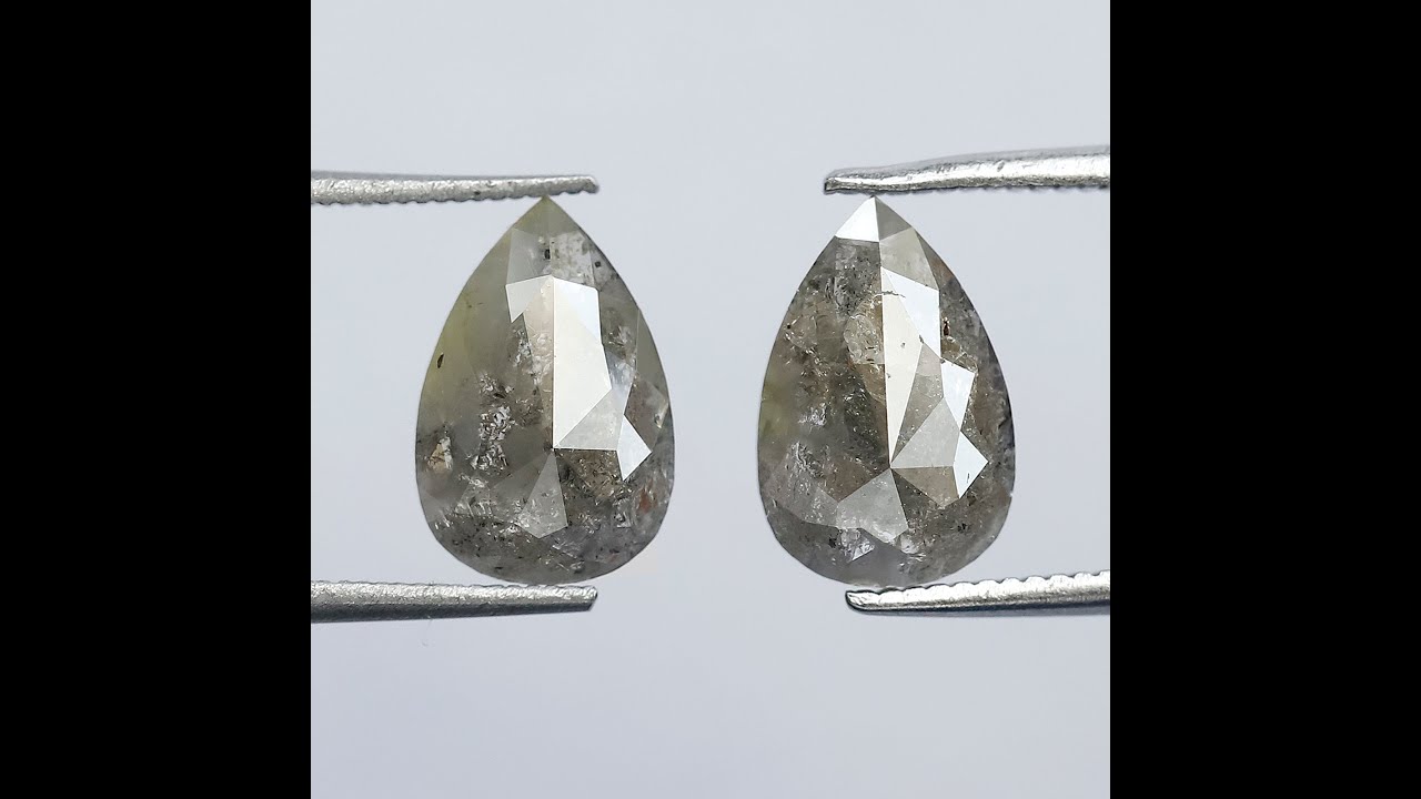 10 MM Perfect Pear Shape Pair Of Diamond - YouTube