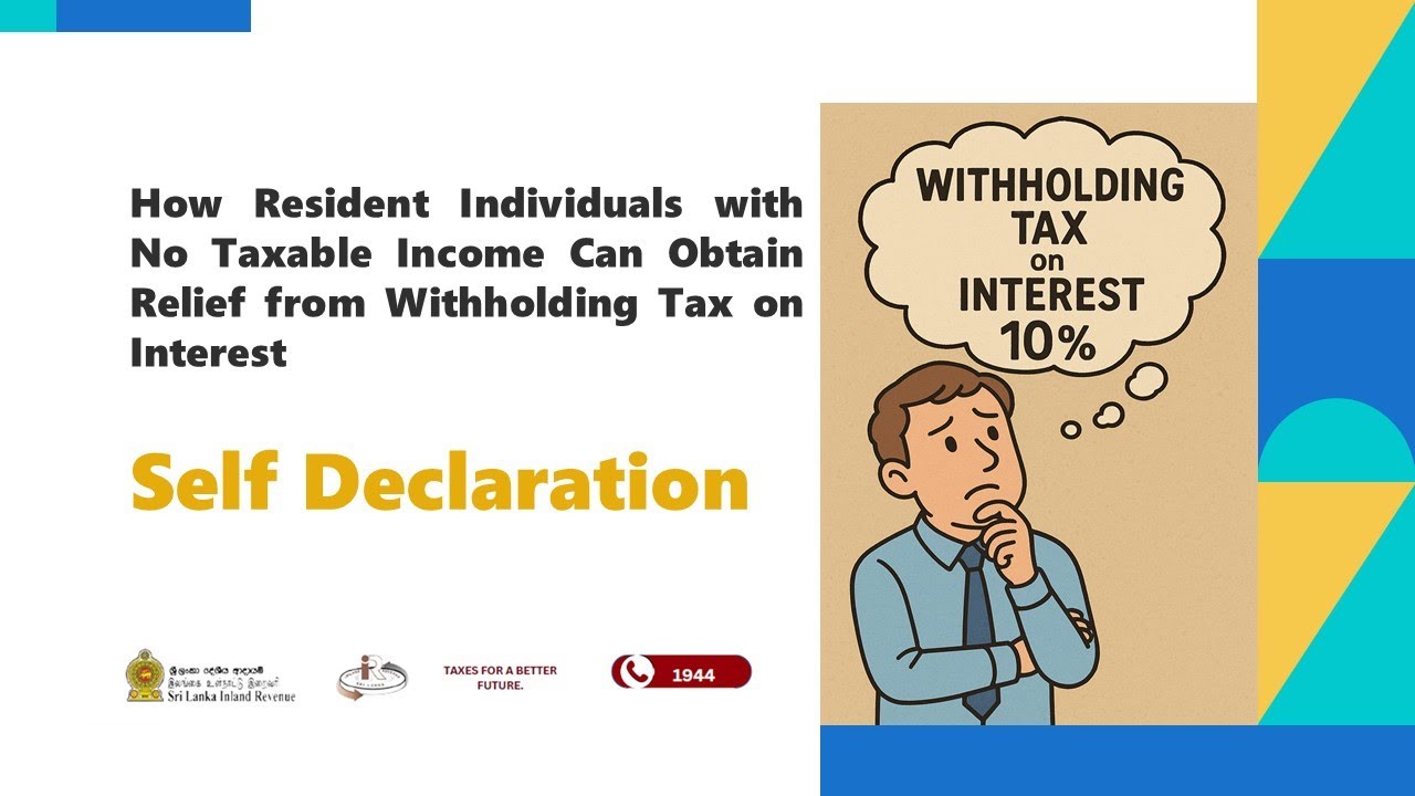 How to obtain relief from Withholding Tax 10% on Interest.. - YouTube