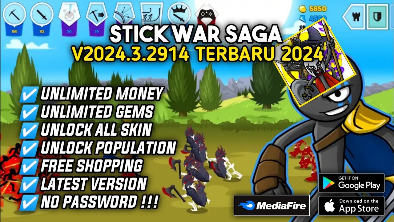STICK WAR SAGA MOD APK VERSI 2024.3.2914 TERBARU 2024 | UNLIMITED MONEY ...