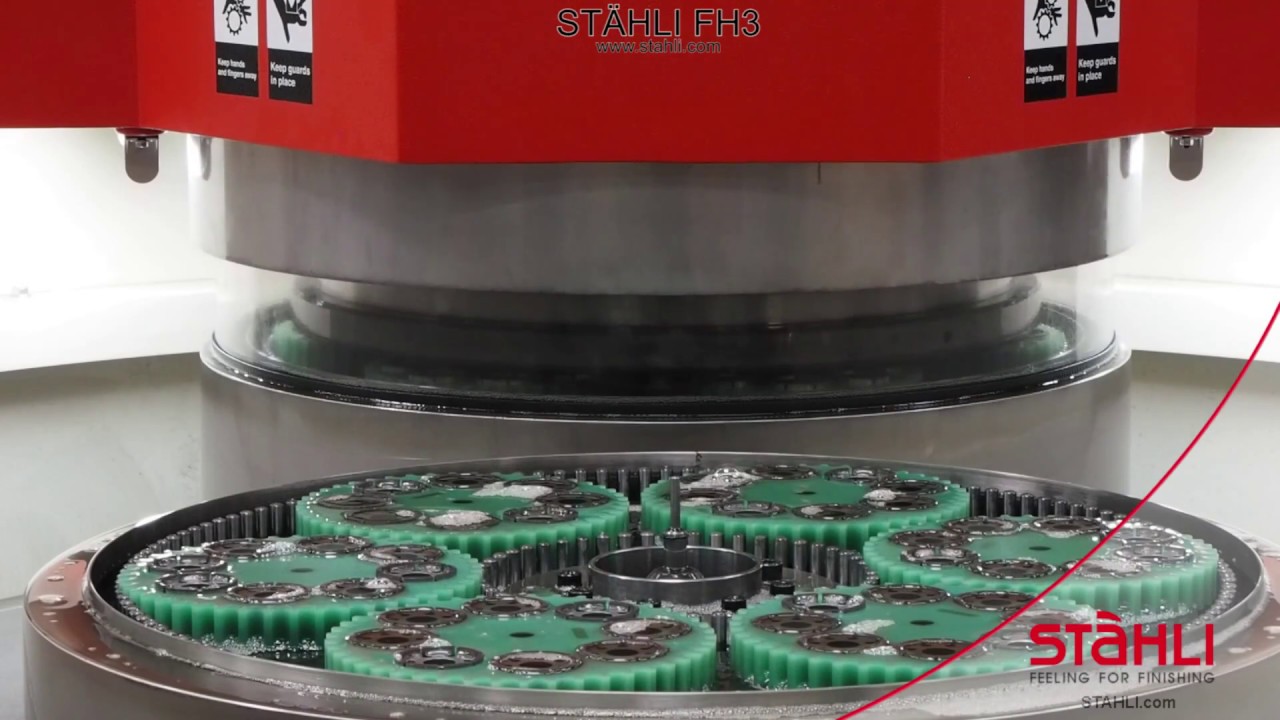 STÄHLI FH3-505 | 3-Scheiben Flachhon- und Feinschleif Maschine - YouTube