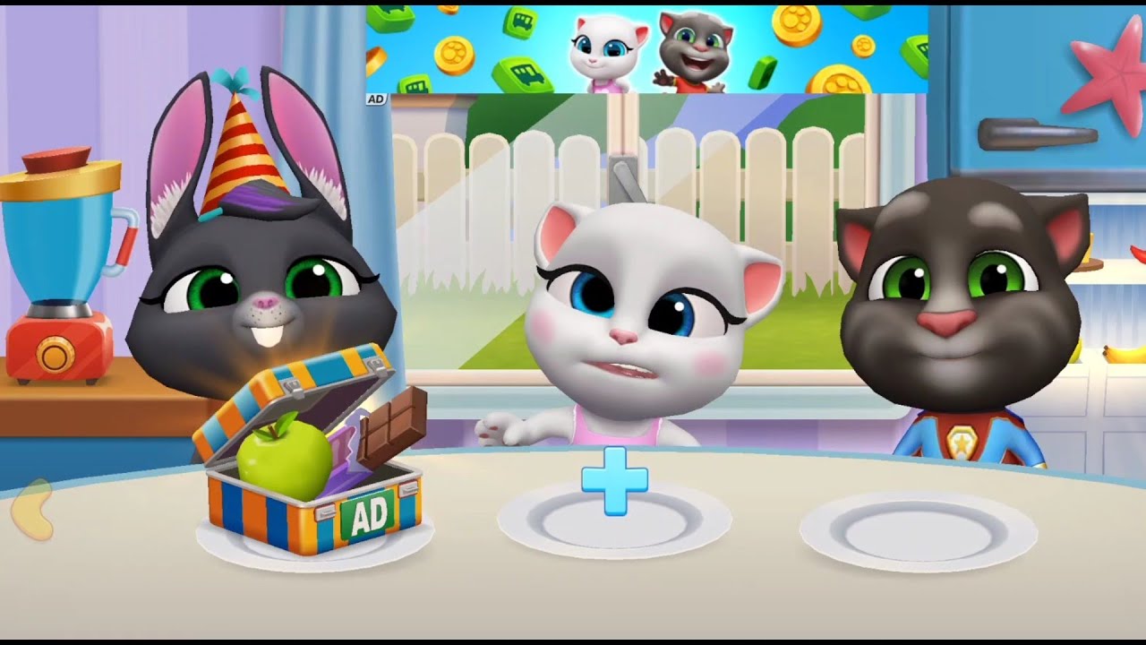MY talking tom friends 2 Fun 😊 for sleep and run run #talkingtom #billi ...