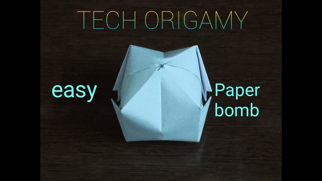 How to make Paper Bomb easy | ORIGAMI - YouTube