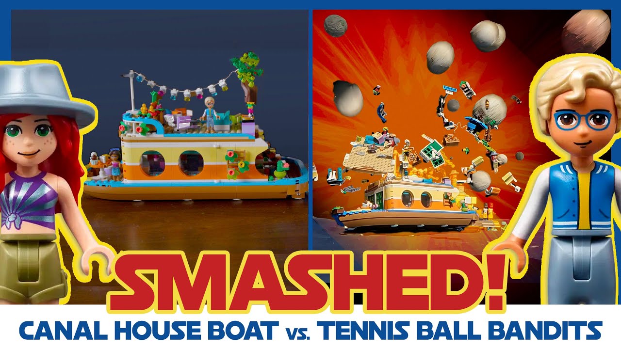 Friends SMASHED! LEGO Set 41702 Canal Boat #DESTROYED#legodisaster ...