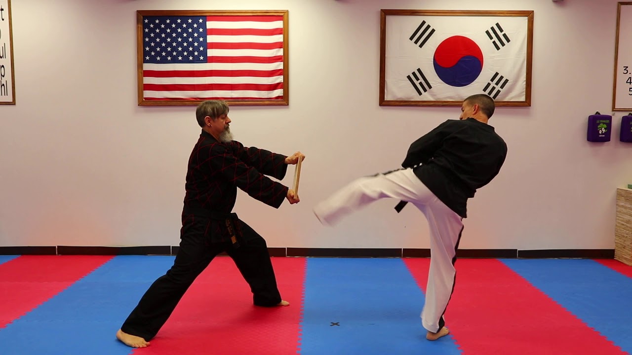 Breaking Technique Yellow 1st Belt: Sliding Side Kick - YouTube