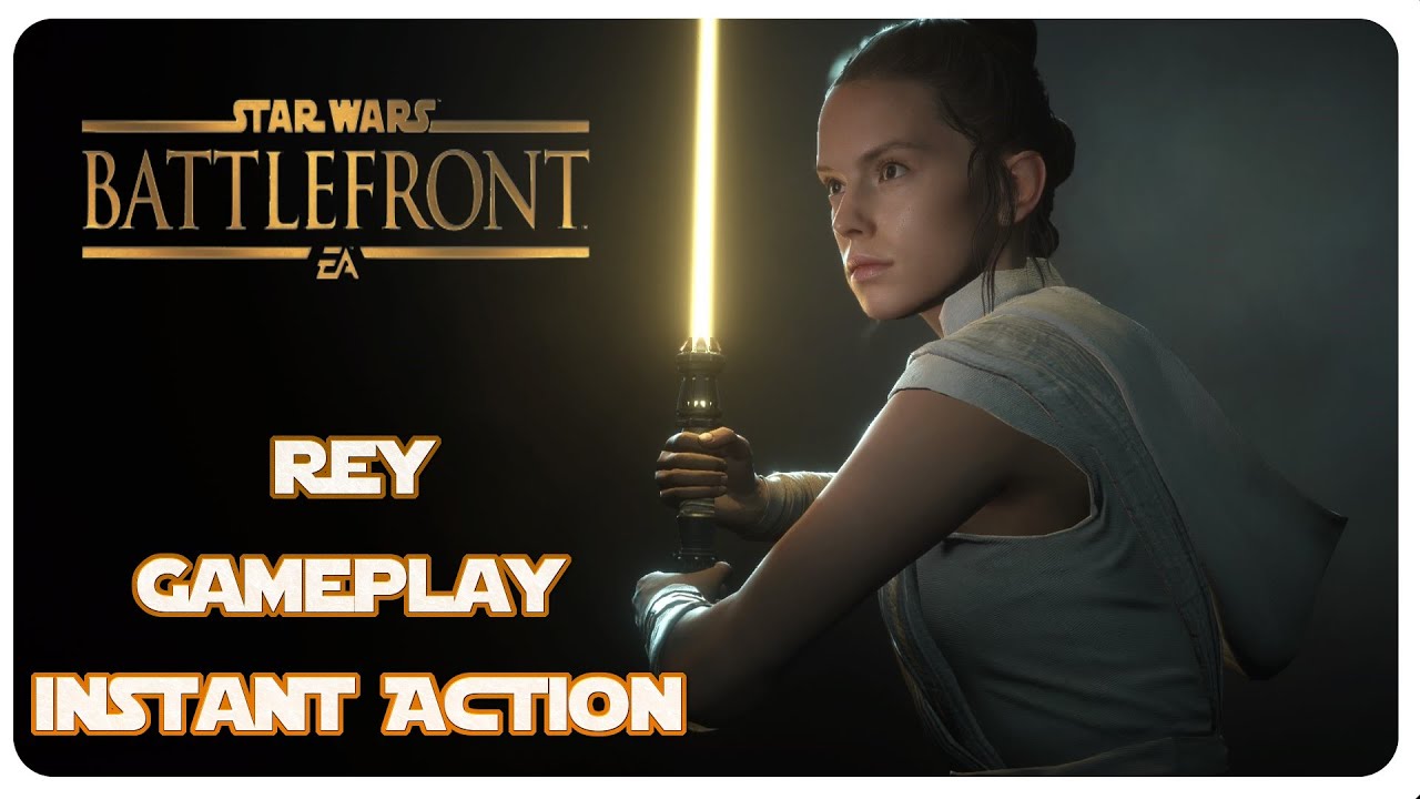 STARWARS™ Battlefront 2 | Rey Gameplay | Solo Arcade Onslaught - YouTube