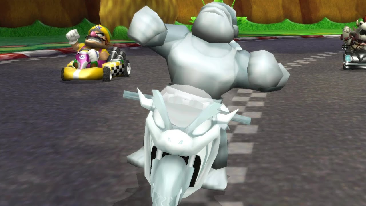 Platinum Funky Kong on Platinum Flame Runner in Mario Kart Wii - YouTube