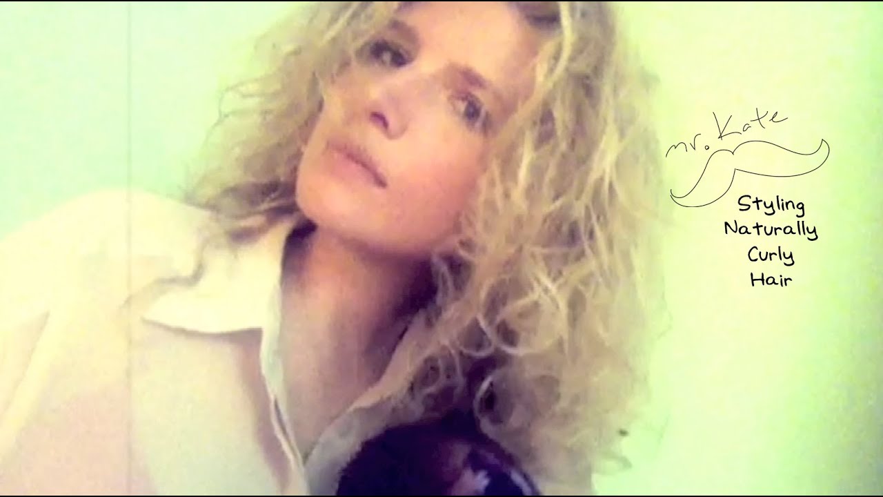 Styling Naturally Curly Hair Tutorial by Mr. Kate - YouTube