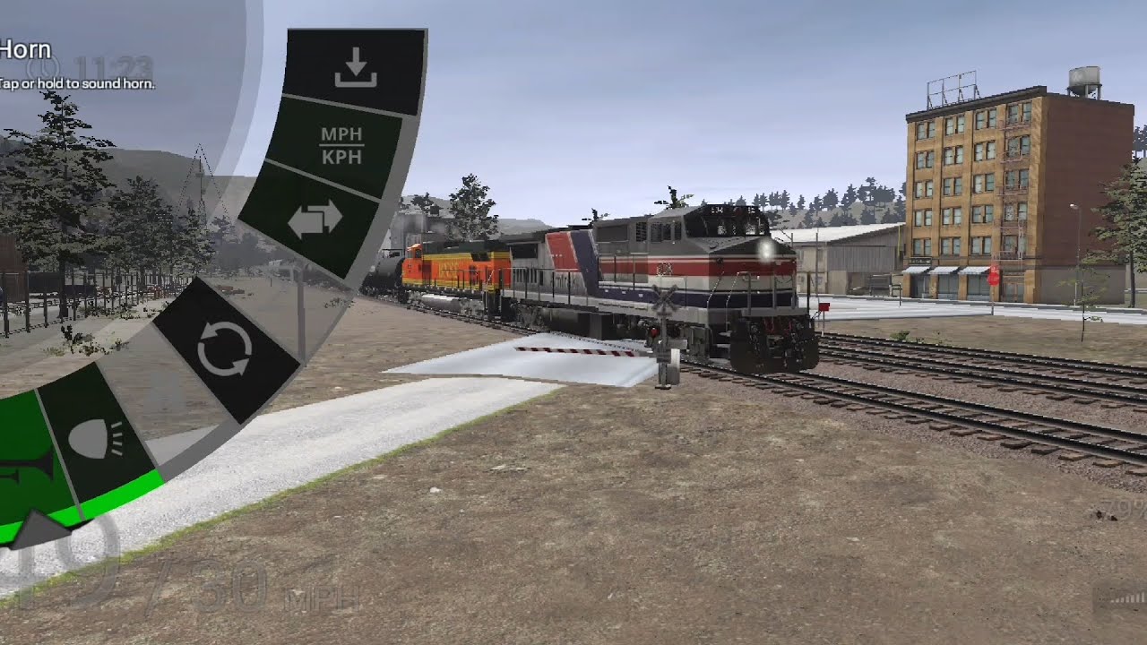 Amtrak Dash 8-32BWH leading a BNSF Manifest H-DENAMS [Trainz Simulator ...