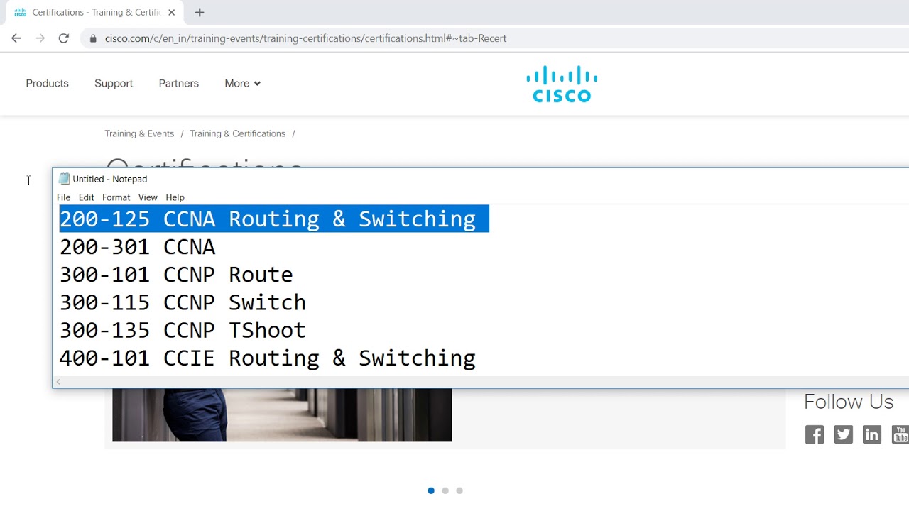 Cisco Certification Path - YouTube