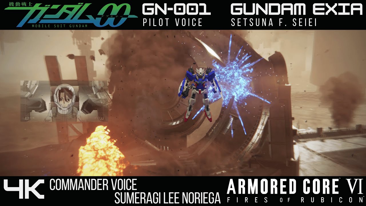 Armored Core 6 with Gundam Exia and Voice Pilot - YouTube