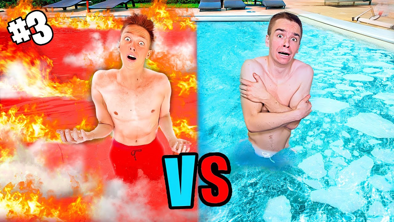 Sfida Piscina CALDO vs FREDDO - YouTube
