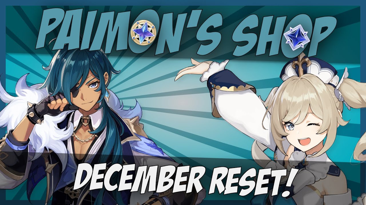 Sneak Peek Paimon's Bargains December Shop Reset | Genshin Impact - YouTube