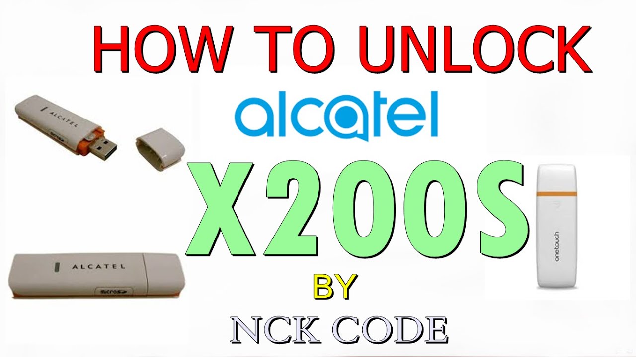 How to Unlock Alcatel X200S by NCK Code - YouTube