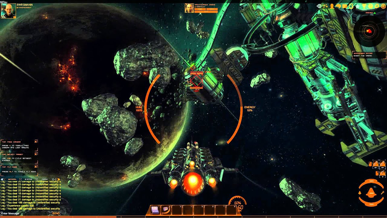 Let's try Entropy Sci Fi MMO Game Gameplay Combat & Trade - YouTube