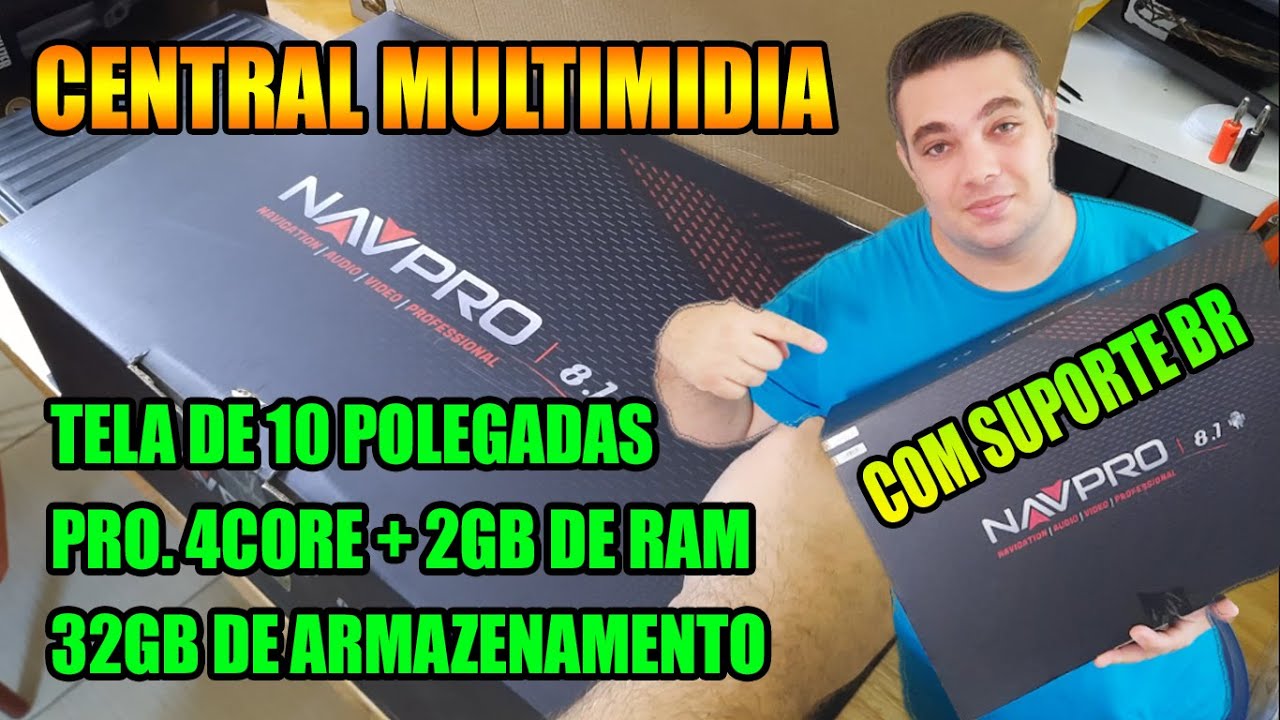 UNBOXING CENTRAL MULTIMIDIA NAVPRO + PRIMEIRAS IMPRESSÕES - YouTube