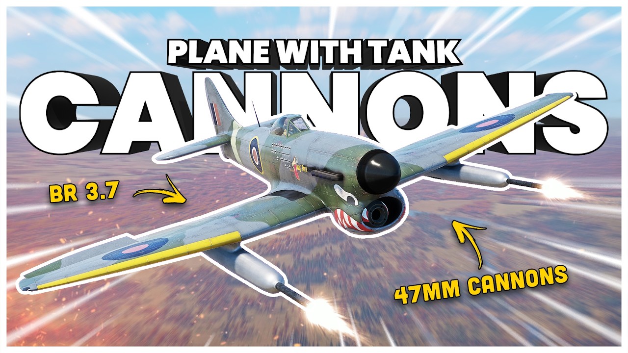 They Strapped TANK CANNONS to This Plane (War Thunder Tempest Vickers P ...