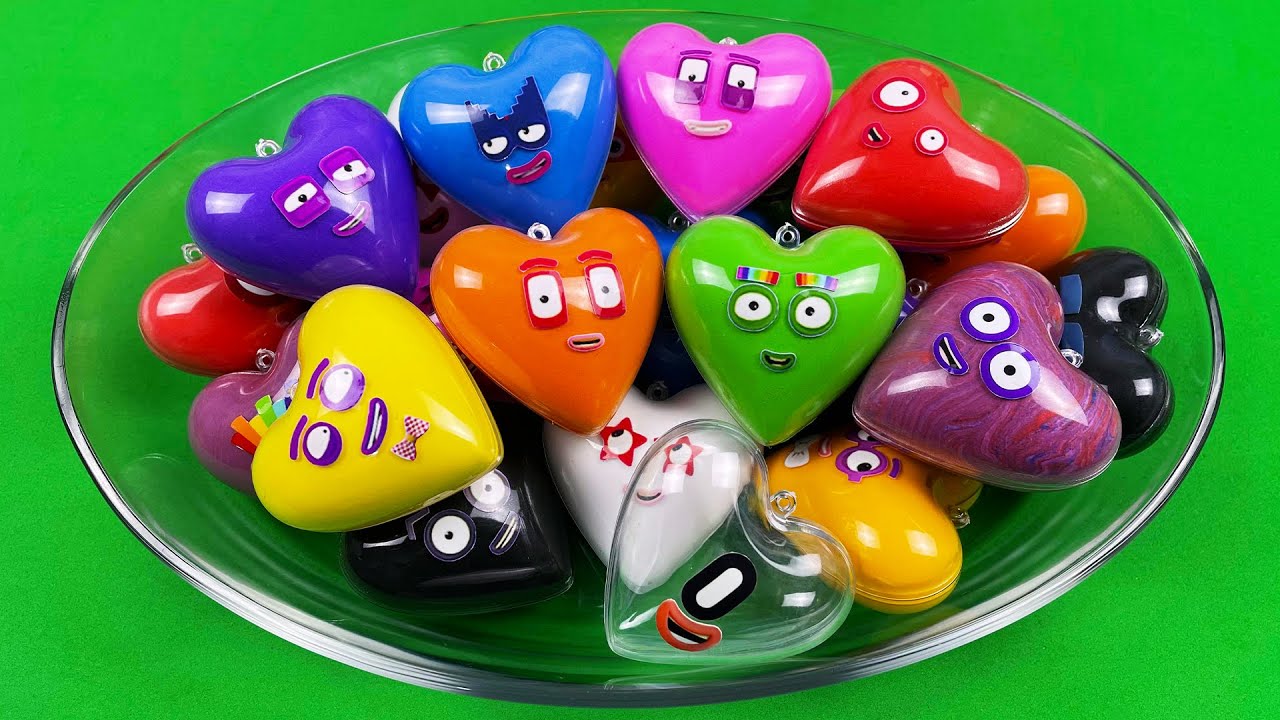 Numberblocks - Looking CLAY Coloring With Heart | Satisfying Video ASMR ...