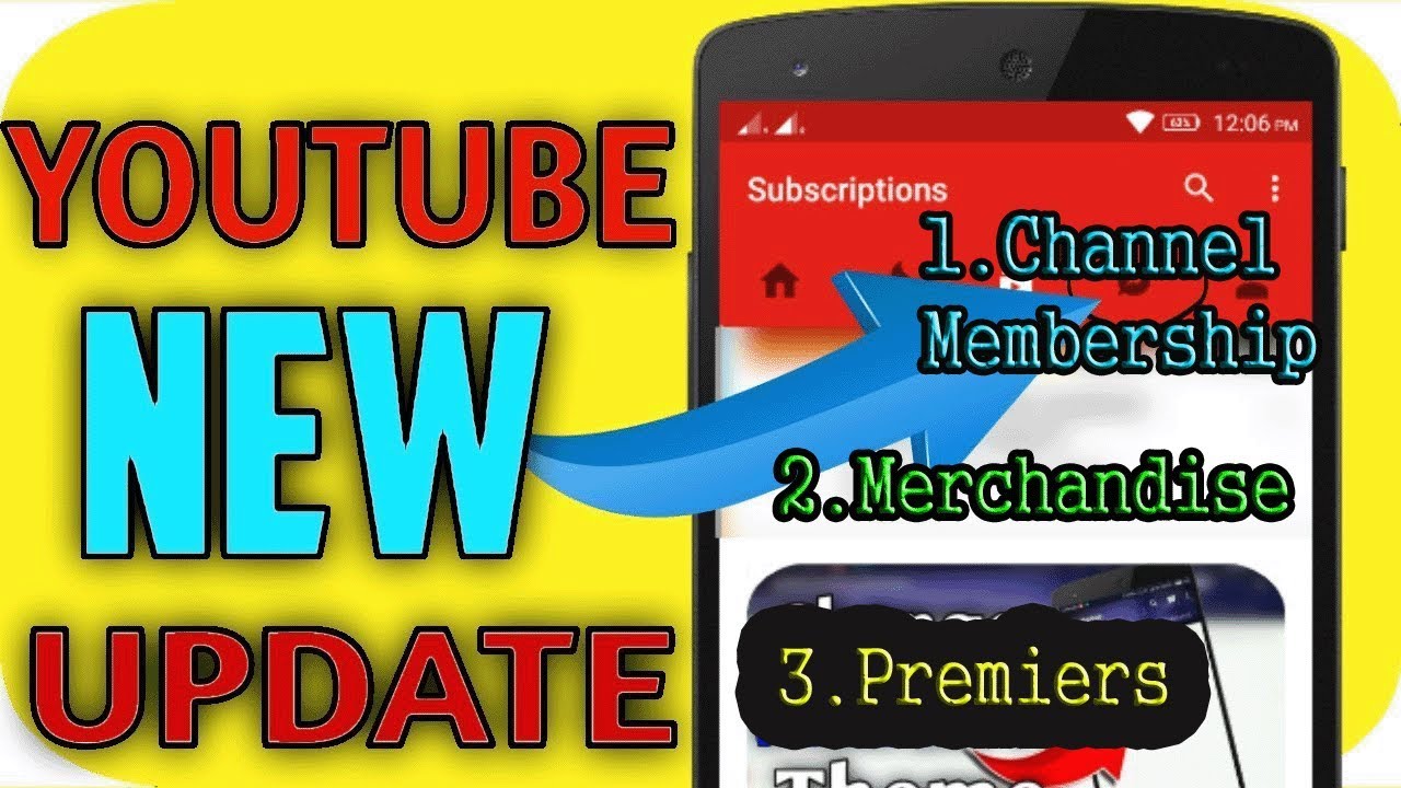 New Update | Youtube | Channel Membership, Merchandise and Premiers ...